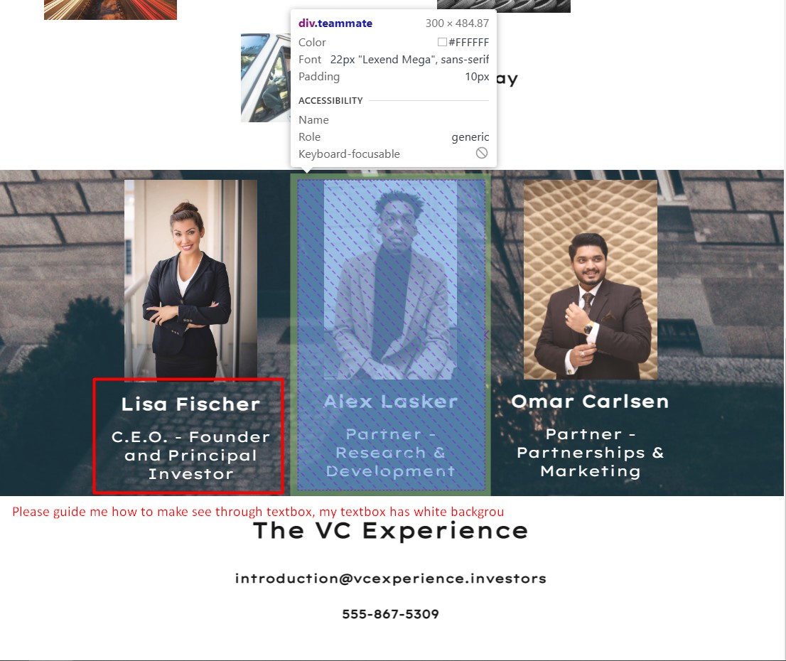 The VC Experience Project Front End Codecademy Forums