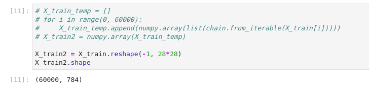 Training Model To Identify Digits Issue With Incompatible Shape