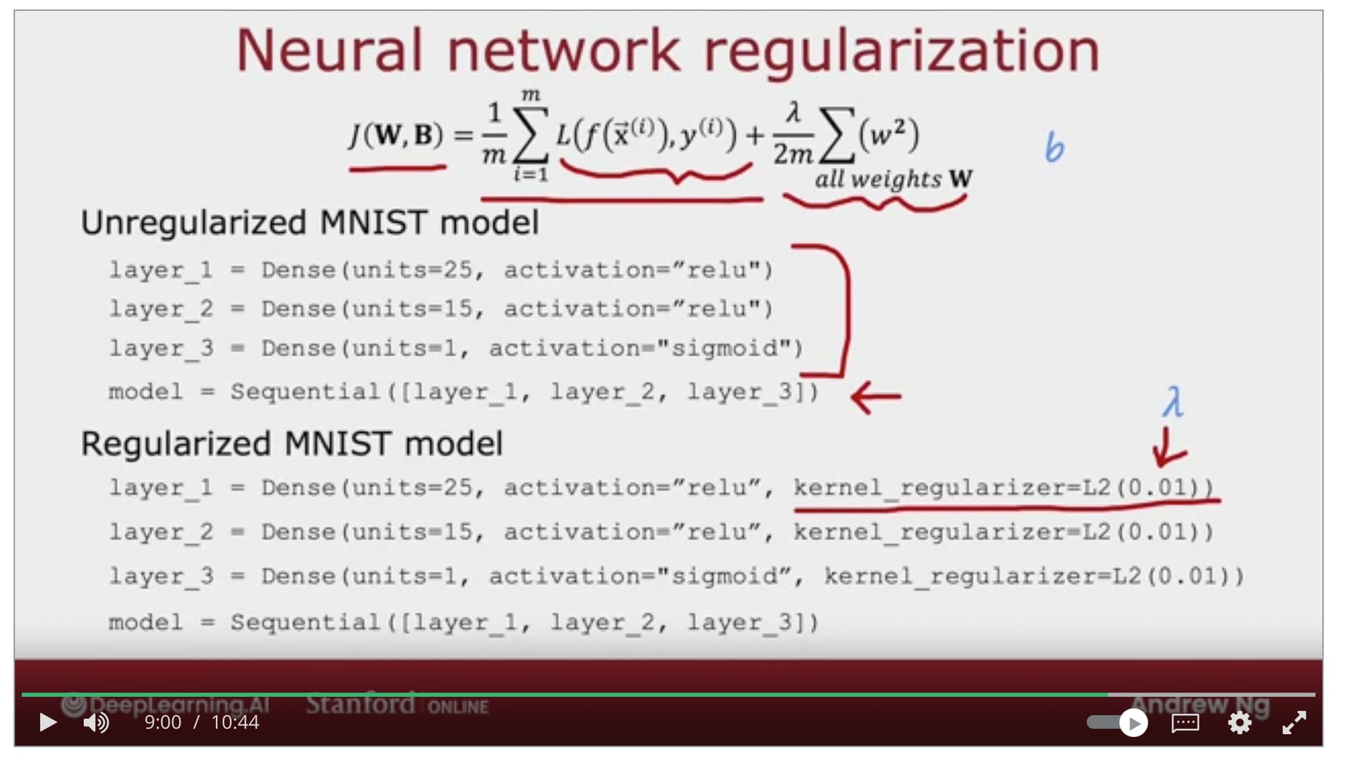 Bias Variance And Neural Networks Kernel Regulizer Advanced Learning