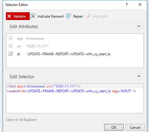 Problem Cannot Find Ui Element Corresponding To This Selector Help