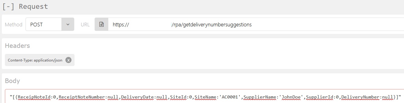 POST Request Problem With Body JSON Set As NULL On API Endpoint