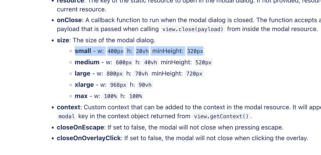 Custom Ui Modal Size Behaviour Forge Ui Kit And Custom Ui The Atlassian Developer Community