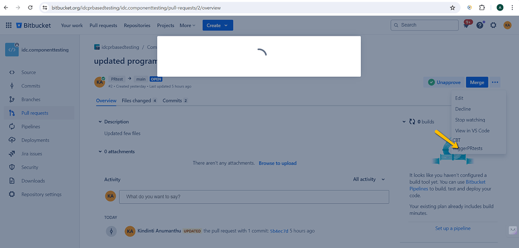 Add dropdown/button/radio for Pull Request action template - Forge UI ...