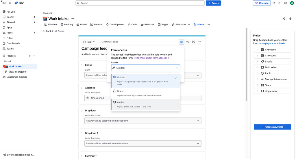 RFC-88: Public forms in Jira - Request for Comments (RFC) - The Atlassian Developer Community
