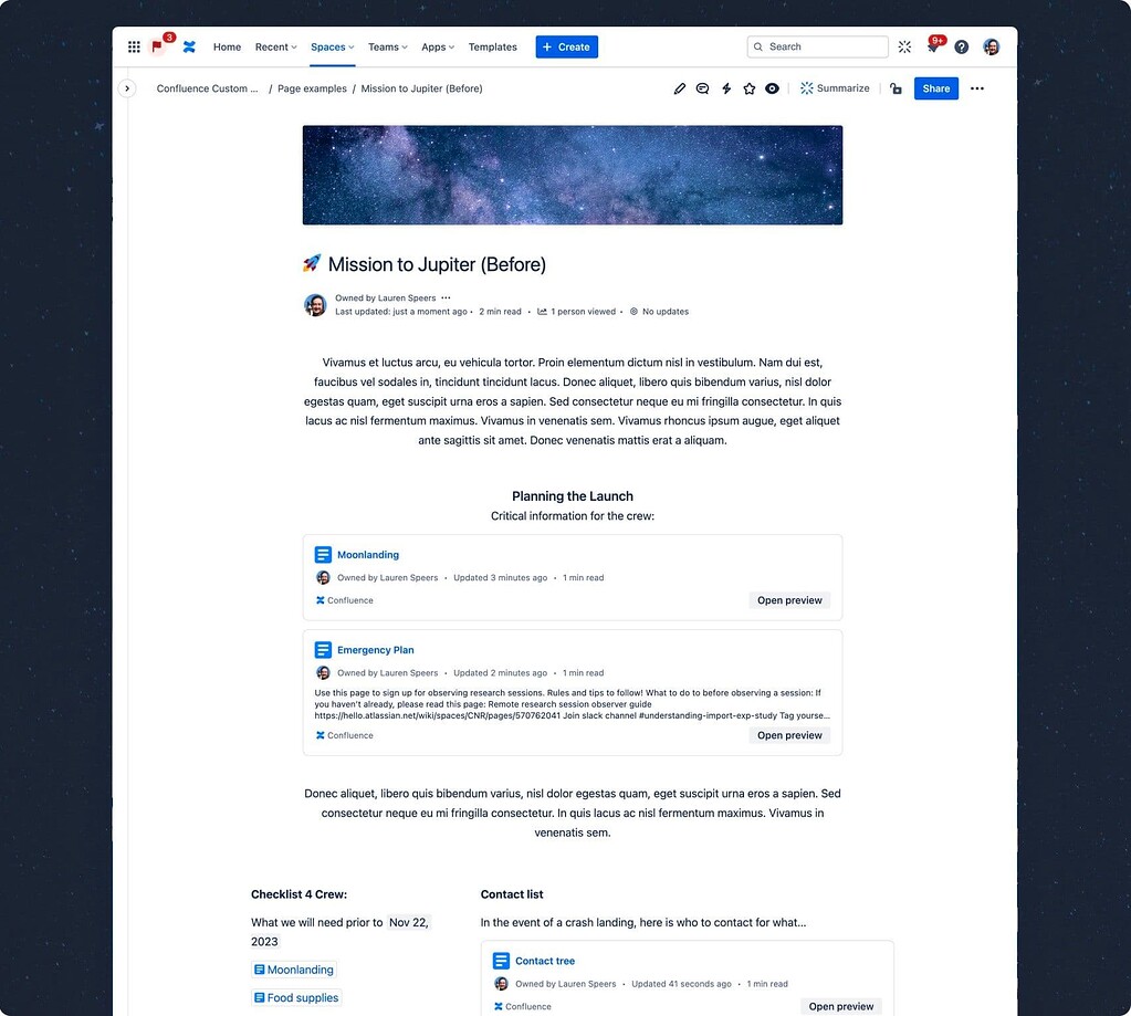 EAP: Confluence Content Customization - Confluence Cloud - The Atlassian Developer Community