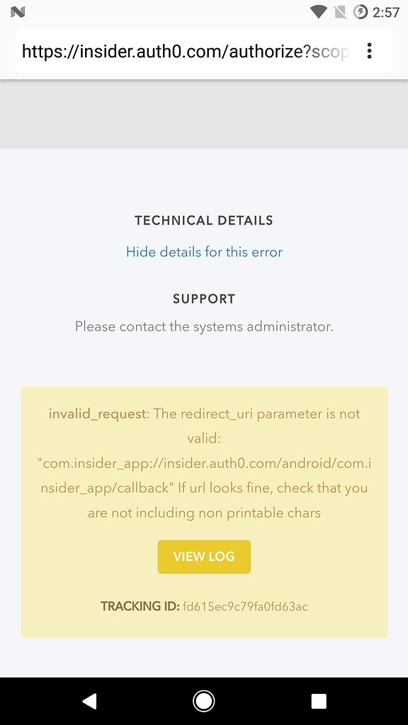 Calling authentication API from Android React native - Auth0 Community
