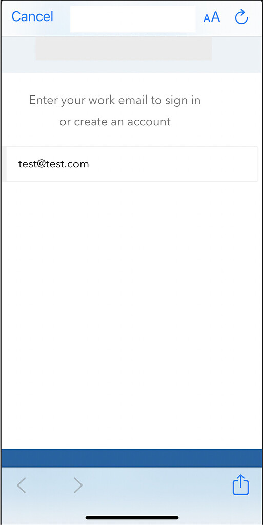 Submit button on Passwordless authentication flow is hidden on iOS ...