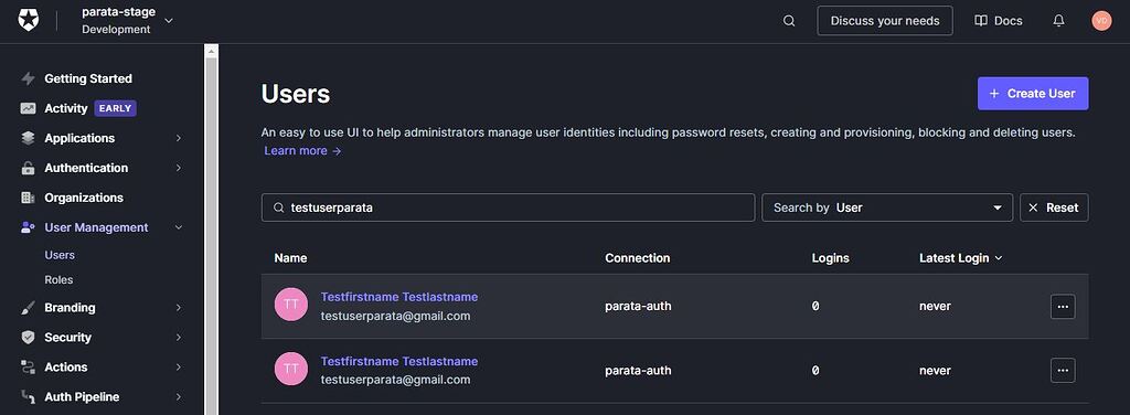 Unable to delete user from Auth0 user management dashboard or ...