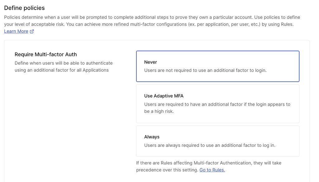 Force Mfa For One Specific Application Auth0 Community
