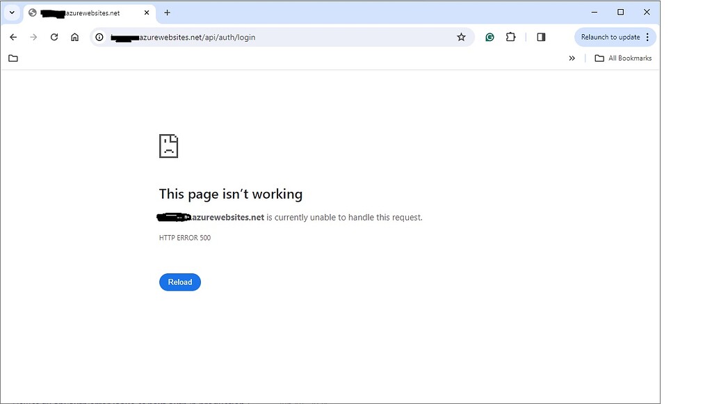 Next.js api/auth/login works in localhost but returns 500 error in ...