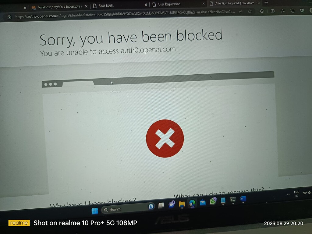 Blocked on open ai - Auth0 Community