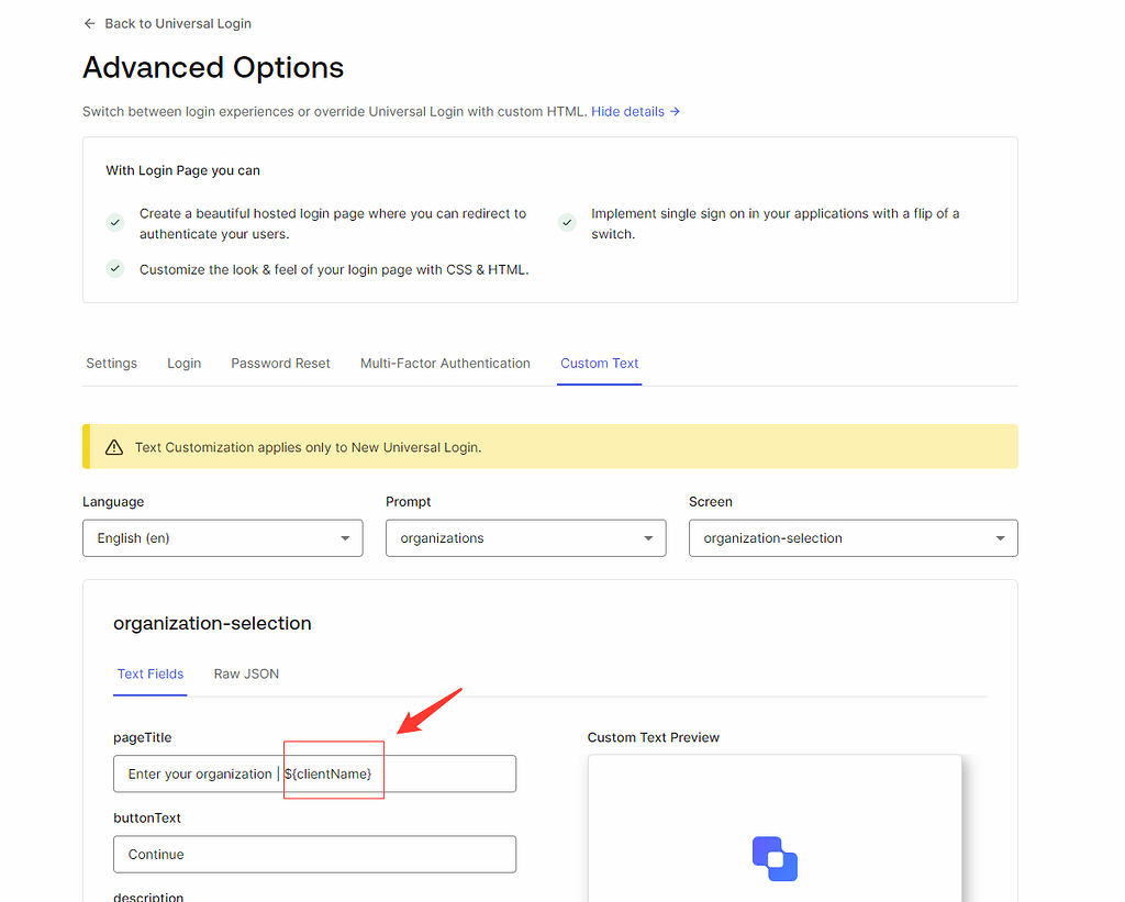 Variables available to Universal Login Advanced Options prompts - Auth0 ... Variables available to Universal Login Advanced Options prompts - Auth0 ...
