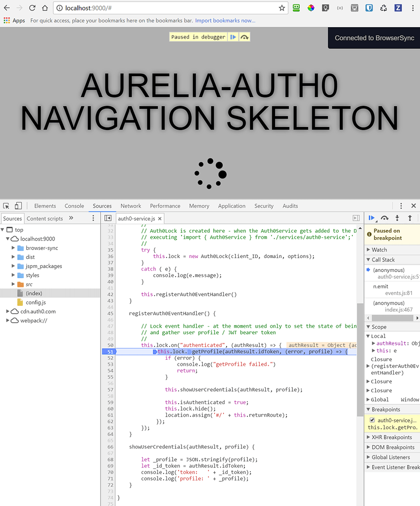 Lock based authentication setup - Auth0 Community