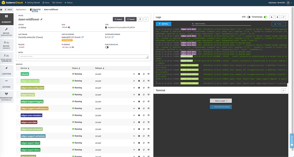 EdgeX + Balena Walkthrough Tutorial - Project help - balenaForums