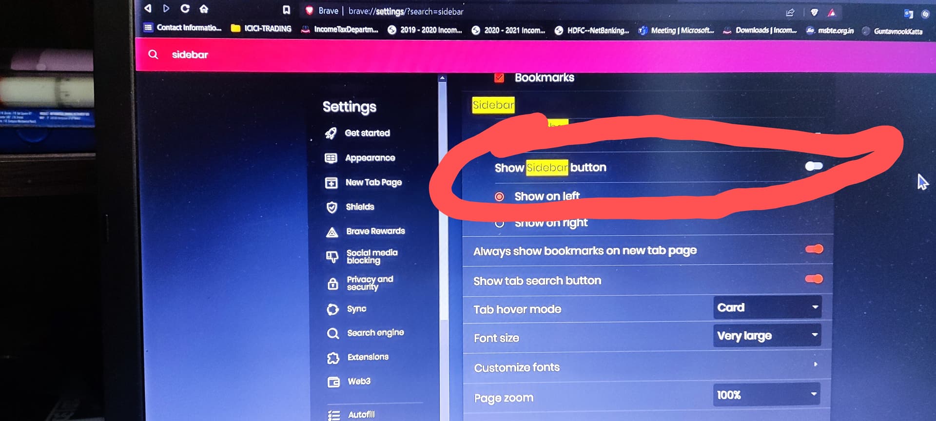 Trying To Get Rid Of Side Bar Brave Community