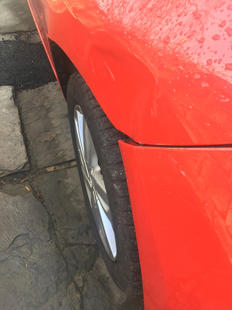 Drive Side Dent on Wheel Arch - Maintenance/Repairs - Car Talk Community