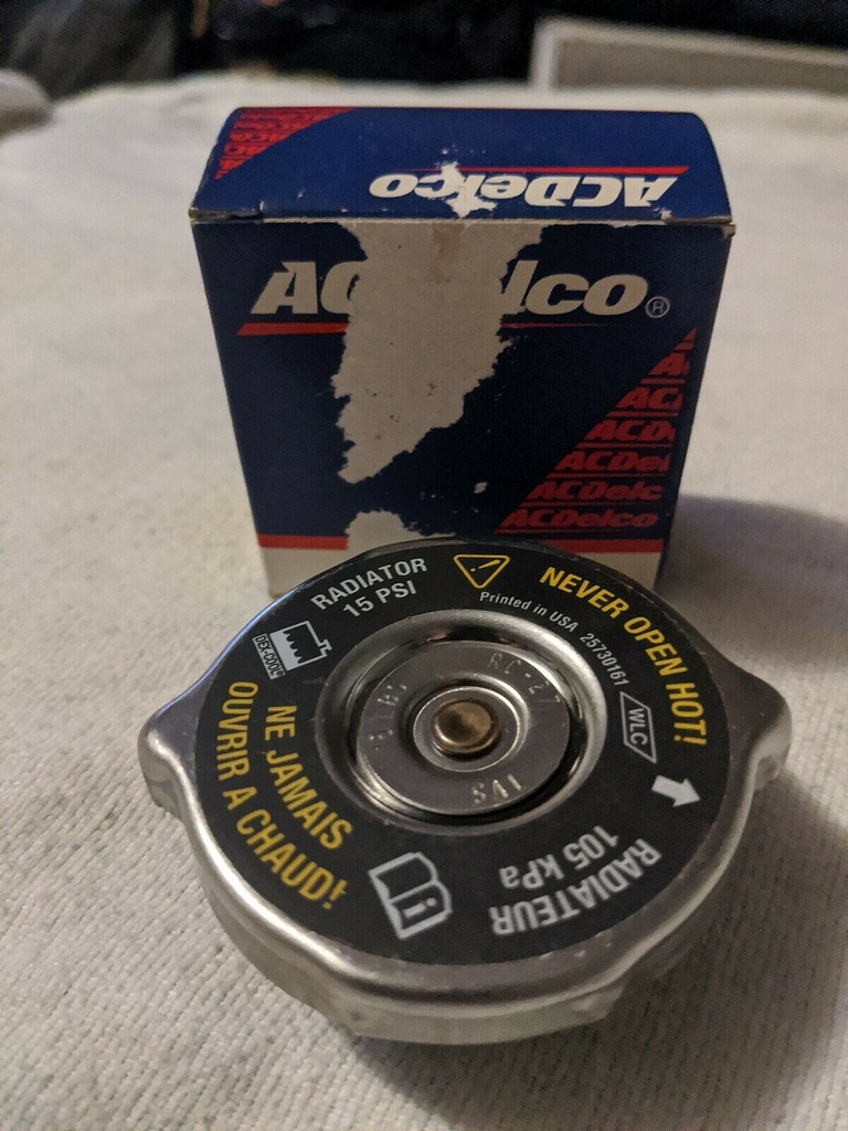 My radiator ACDelco caps have different part numbers yet listed to fit ...