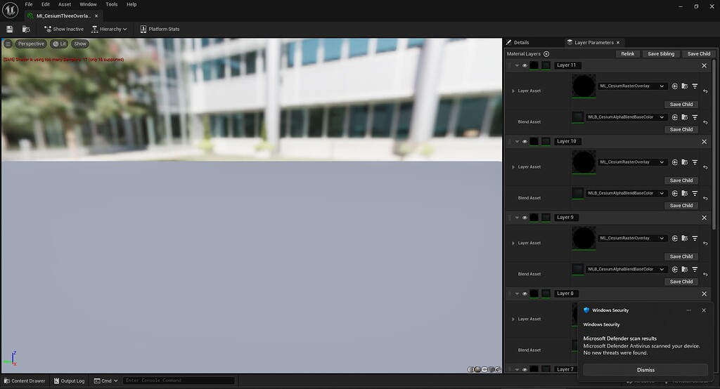 How many raster overlay I can attach to a cesiumedtileset actor - Cesium for Unreal - Cesium ...