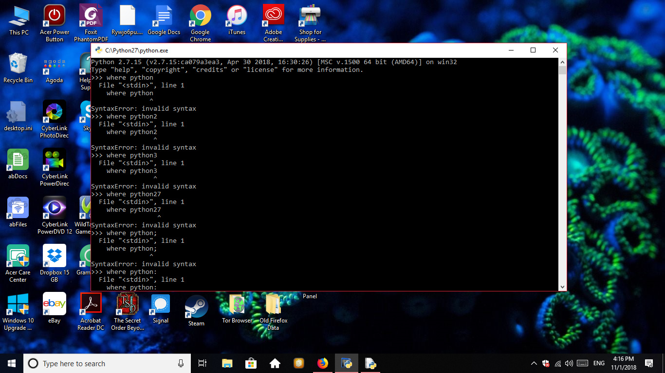 Having Trouble Setup Python Outside Codecademy For Project On Windows 10 Projects Codecademy 