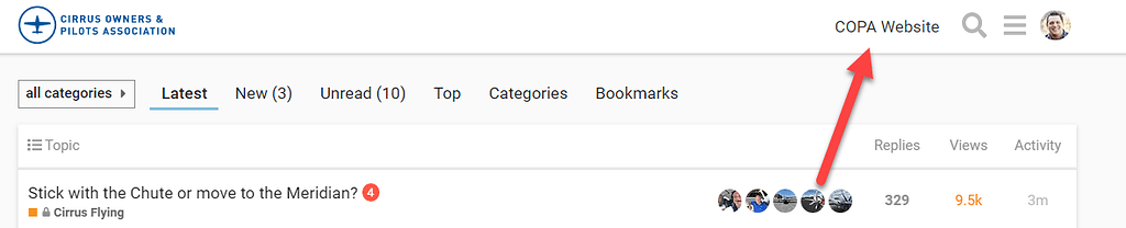 How to Upgrade/Update your COPA Membership - Website Issues - Cirrus ...
