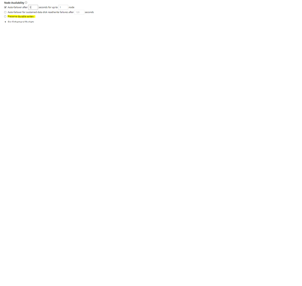 Preserve Durable Writes Couchbase Server Couchbase Forums