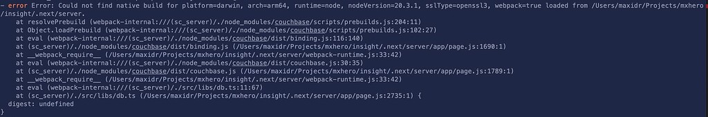 Couchbase Client Not Seem To Work In Next Js Nodejs Sdk Couchbase Forums 