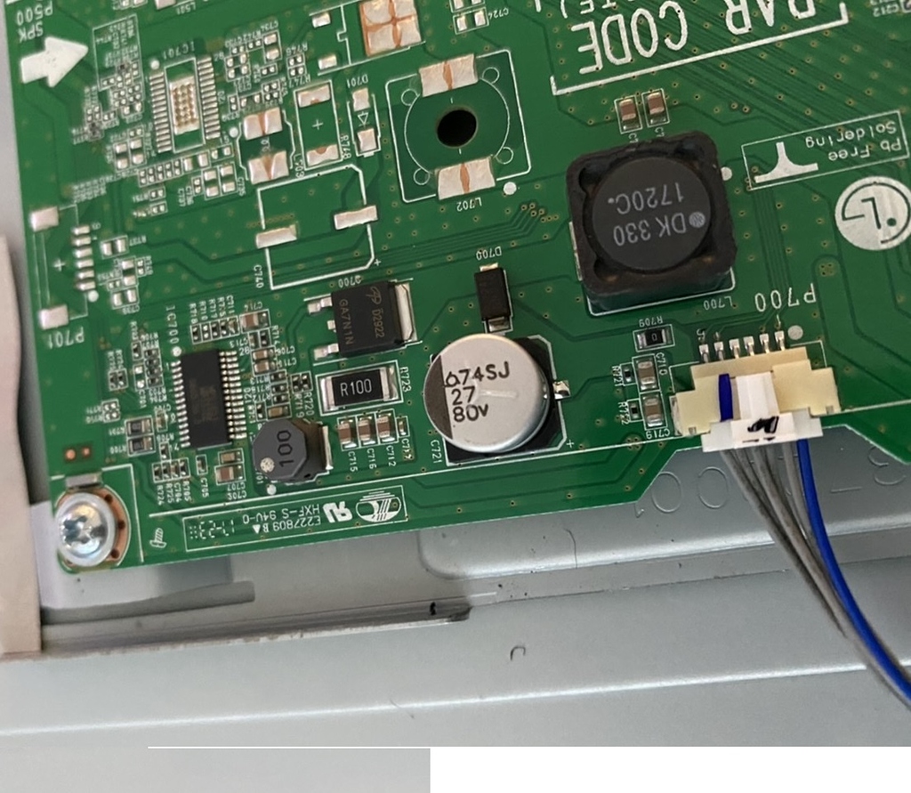 Capacitor from an LG computer monitor: requesting aid - Capacitors ...