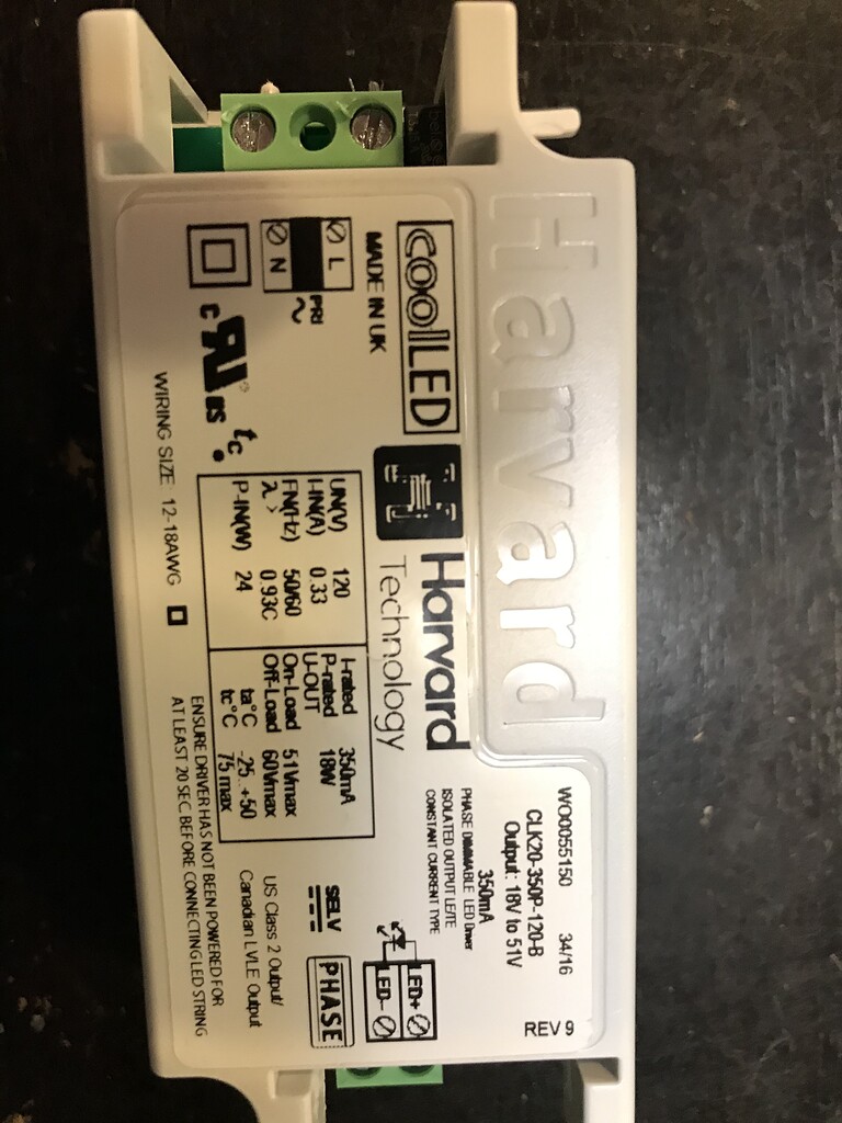 Look for a replacement for a Harvard Technology LED driver - Power ...