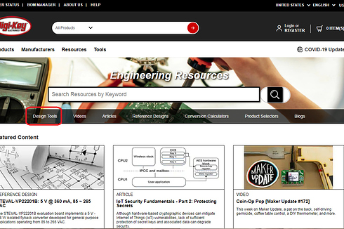 Where is the PCB Builder? - Digikey.com Navigation and Terminology ...