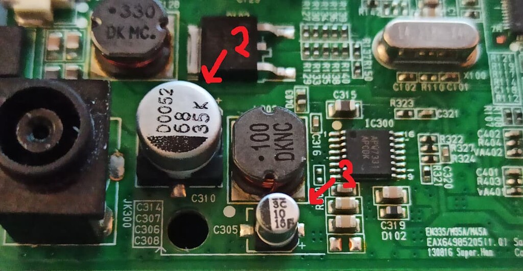 Help identifying capacitors from LG monitor - Capacitors - DigiKey ...