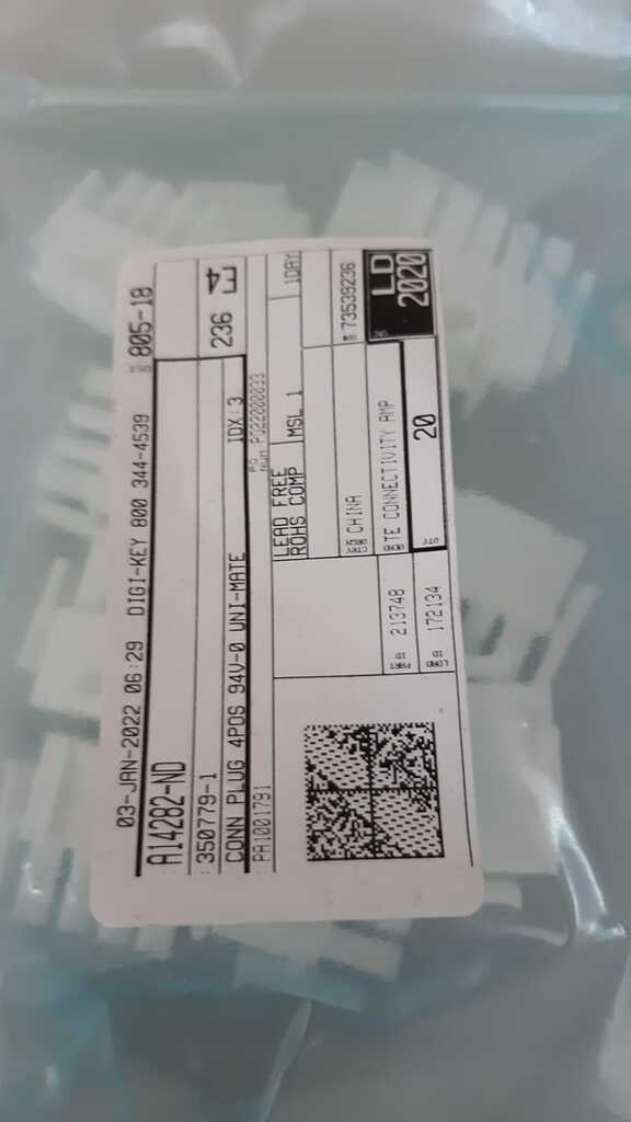 Conn plug 4pos - Rectangular Connectors - DigiKey TechForum - An ...