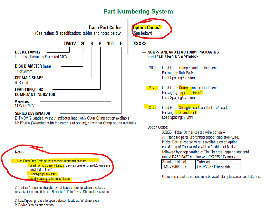 Complete part Number - Q&A - DigiKey TechForum - An Electronic ...