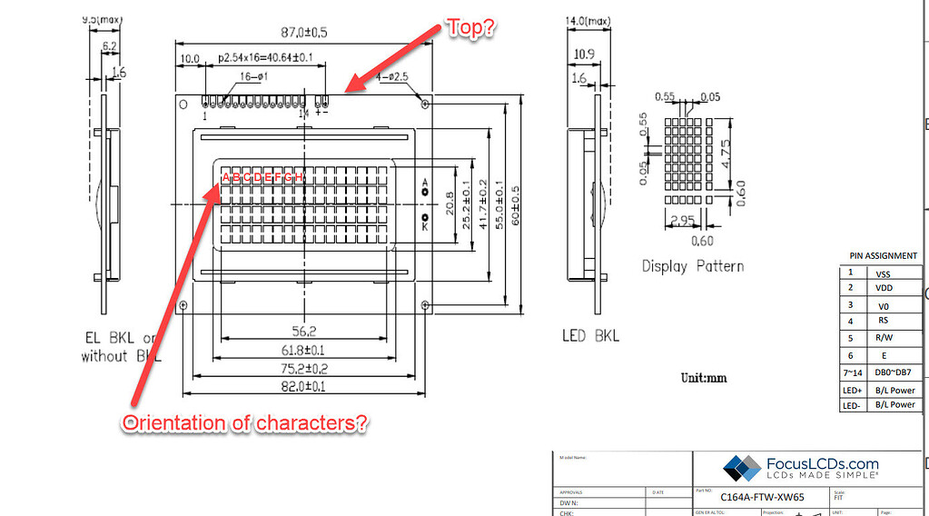 LCD Module - Character Orientation Help - Optoelectronics - DigiKey ...