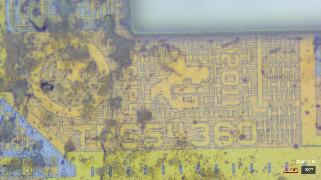 TI part with mixed markings ? Datasheet does not state what the C in ...