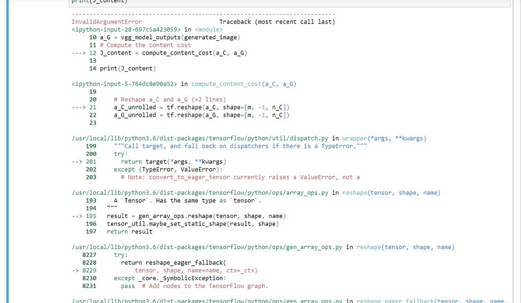 C4 W4 A2: Compute_content_cost ( Art Generation with Neutral Style) - Convolutional Neural ...