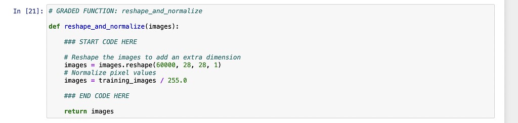 Reshaping issue in problem 3 - Introduction to TF for Artificial Intelligence ... - DeepLearning.AI