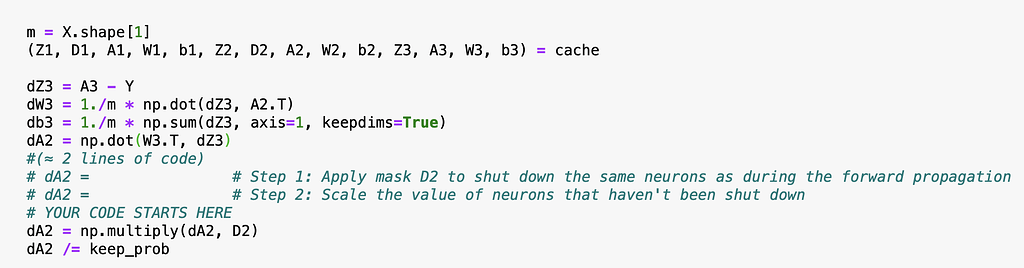 Drop out gradient (scaled again) - Improving Deep Neural Networks: Hyperparameter tun ...