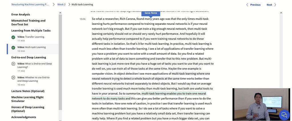 So When Should I Use Multi Task And When Transfer Learning Structuring Machine Learning 3553