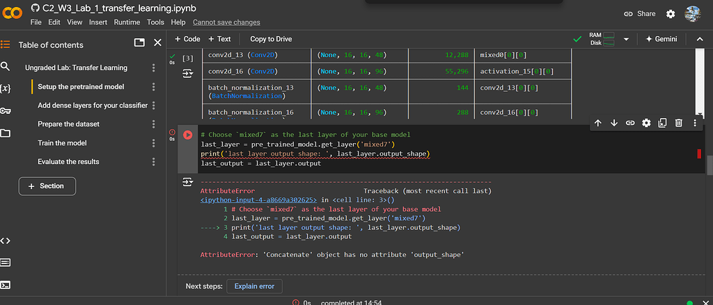 Trouble Running the Ungraded Labs (always leads to errors ... Trouble Running the Ungraded Labs (always leads to errors ...