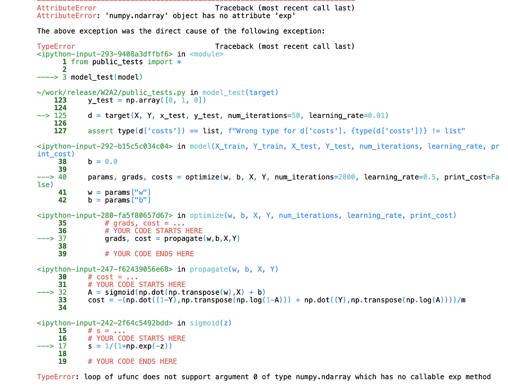 Getting Error On Exercise 8 Loop Of Ufunc Does Not Support Argument 0 Of Type Numpyndarray