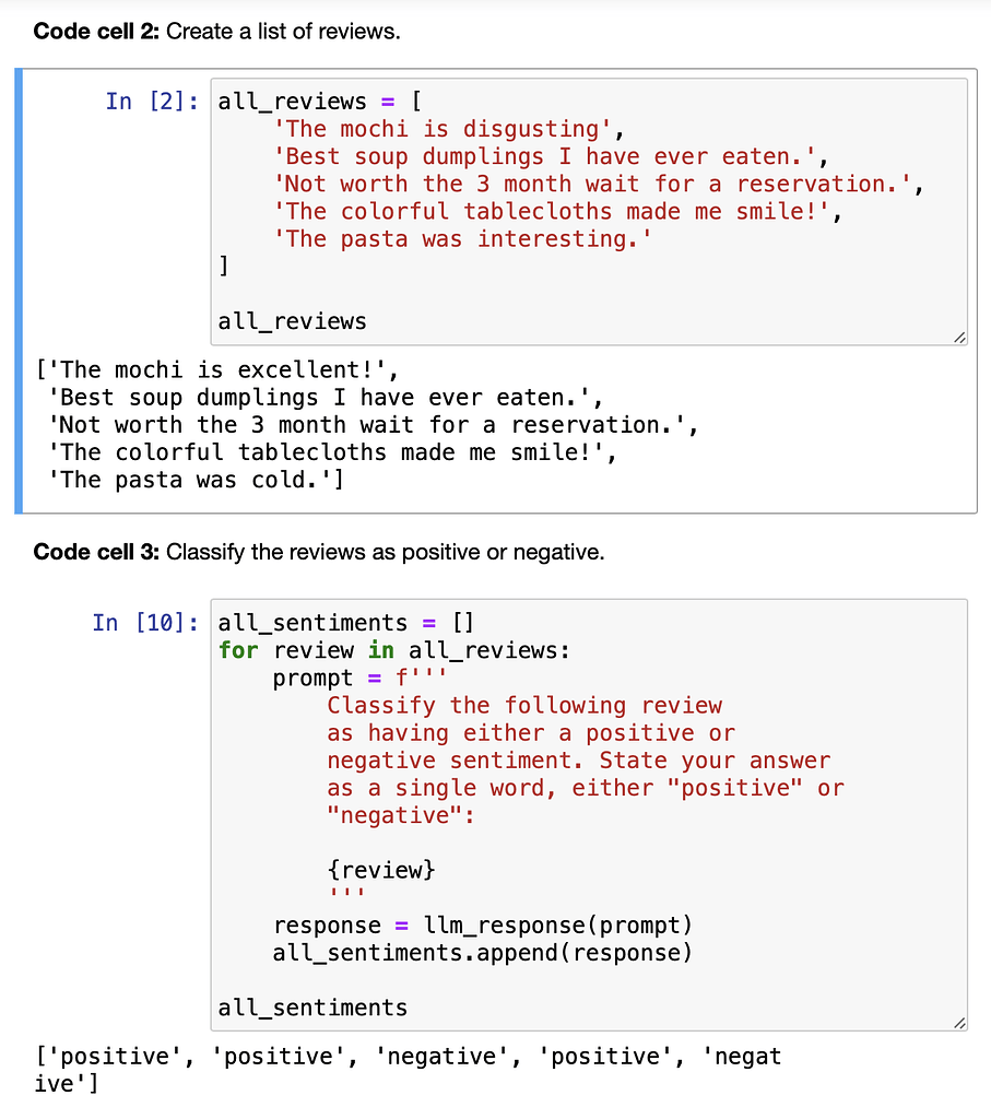 Activity 2, Coding Exercise - Generative AI for Everyone - DeepLearning.AI