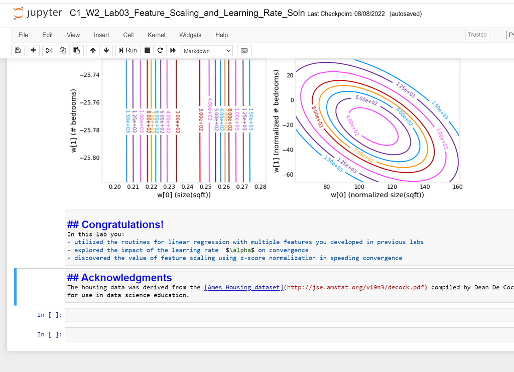 Problem With Jupyter Notebook Supervised Ml Regression And Classification Deeplearning Ai