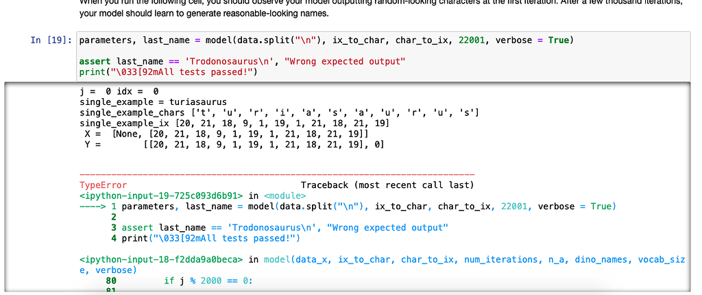 "Wrong expected output" - Sequence Models - DeepLearning.AI