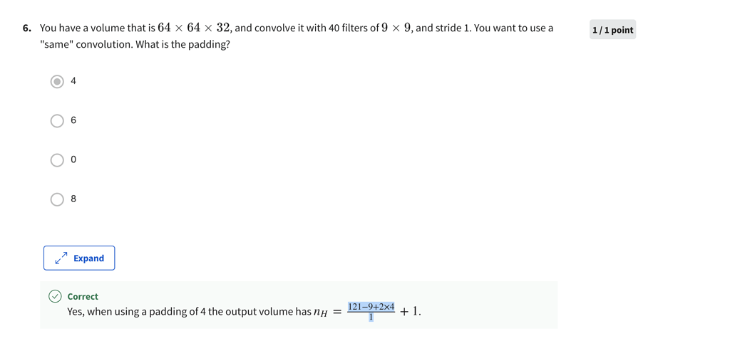 Quiz Week 1 Incorrect Answer Marked As Correct Convolutional Neural Networks Deeplearningai