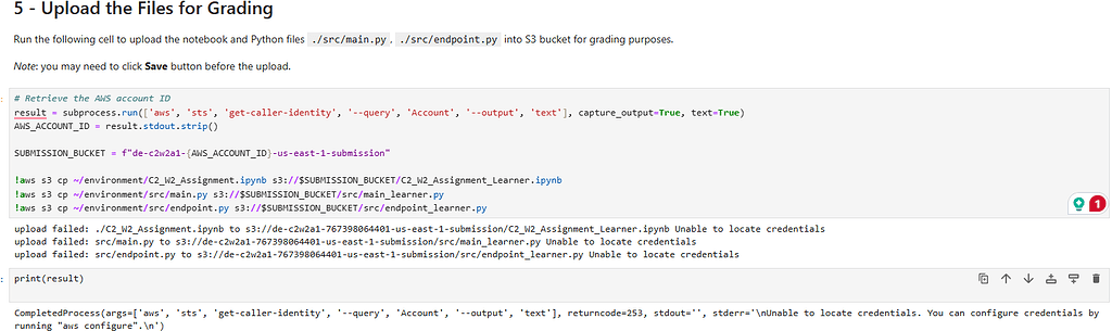 Unable to Upload the Files for Grading - Source Systems, Data Ingestion, and Pipelines ...