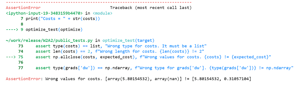 Week2 Logistic Regression Exercise 6 Optimization Neural Networks And Deep Learning