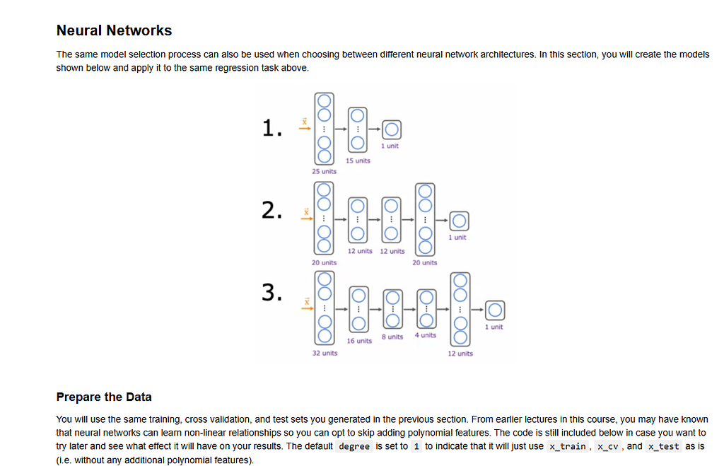 Course2: Week3: Optional Lab: Model Evaluation and Selection: Neural Networks section - Advanced ...