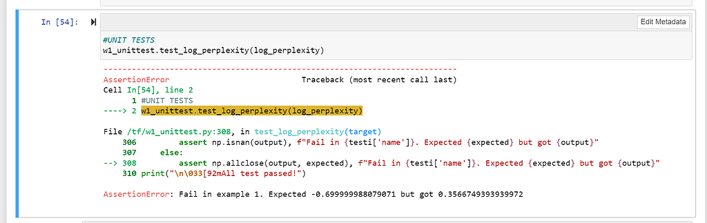 C3W1 Log perplexity function - NLP with Sequence Models - DeepLearning.AI C3W1 Log perplexity function - NLP with Sequence Models - DeepLearning.AI