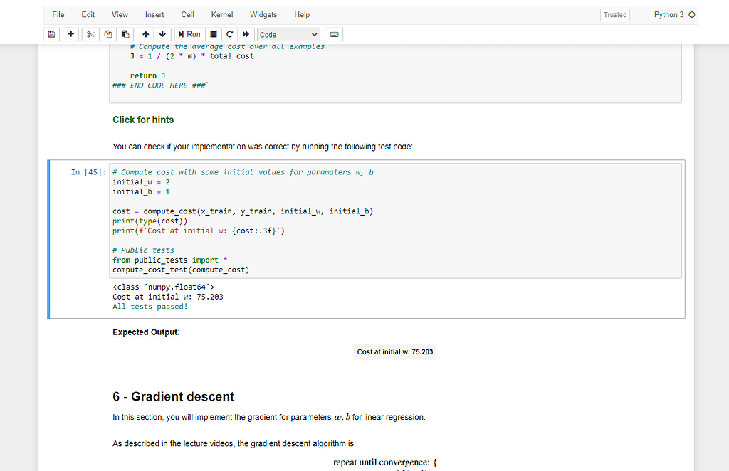 Assigment Problem C1 W2 Linear Regression Supervised Ml Regression And Classification