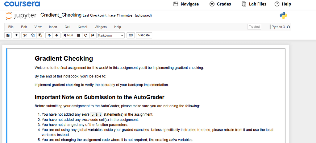 Week 1 - Gradient Checking Lab - Improving Deep Neural Networks: Hyperparameter tun ...